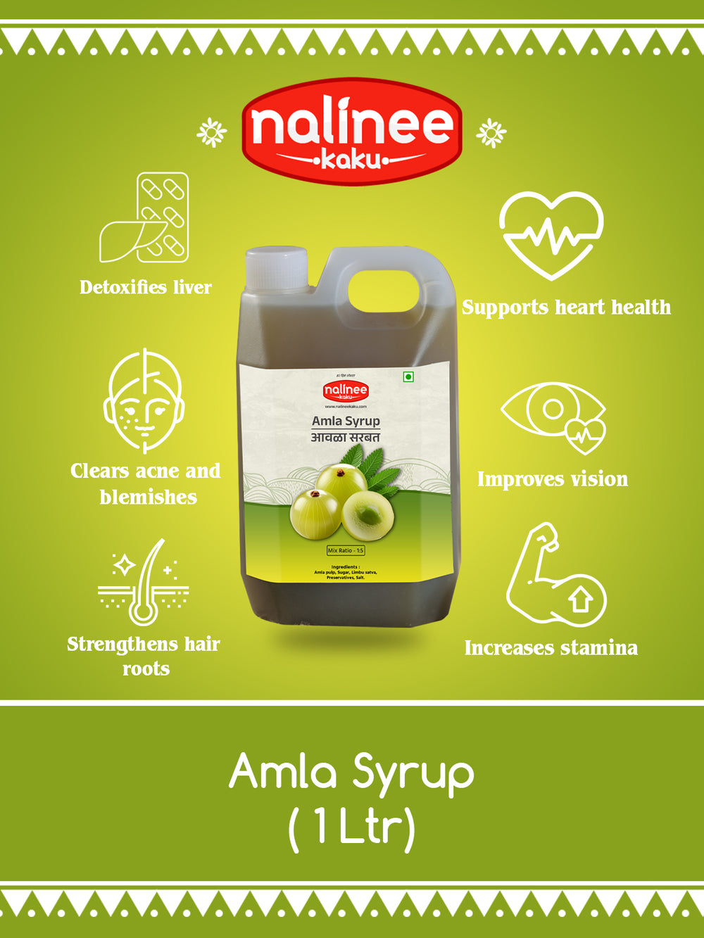 Home-Made Amla Syrup (1 Ltr)