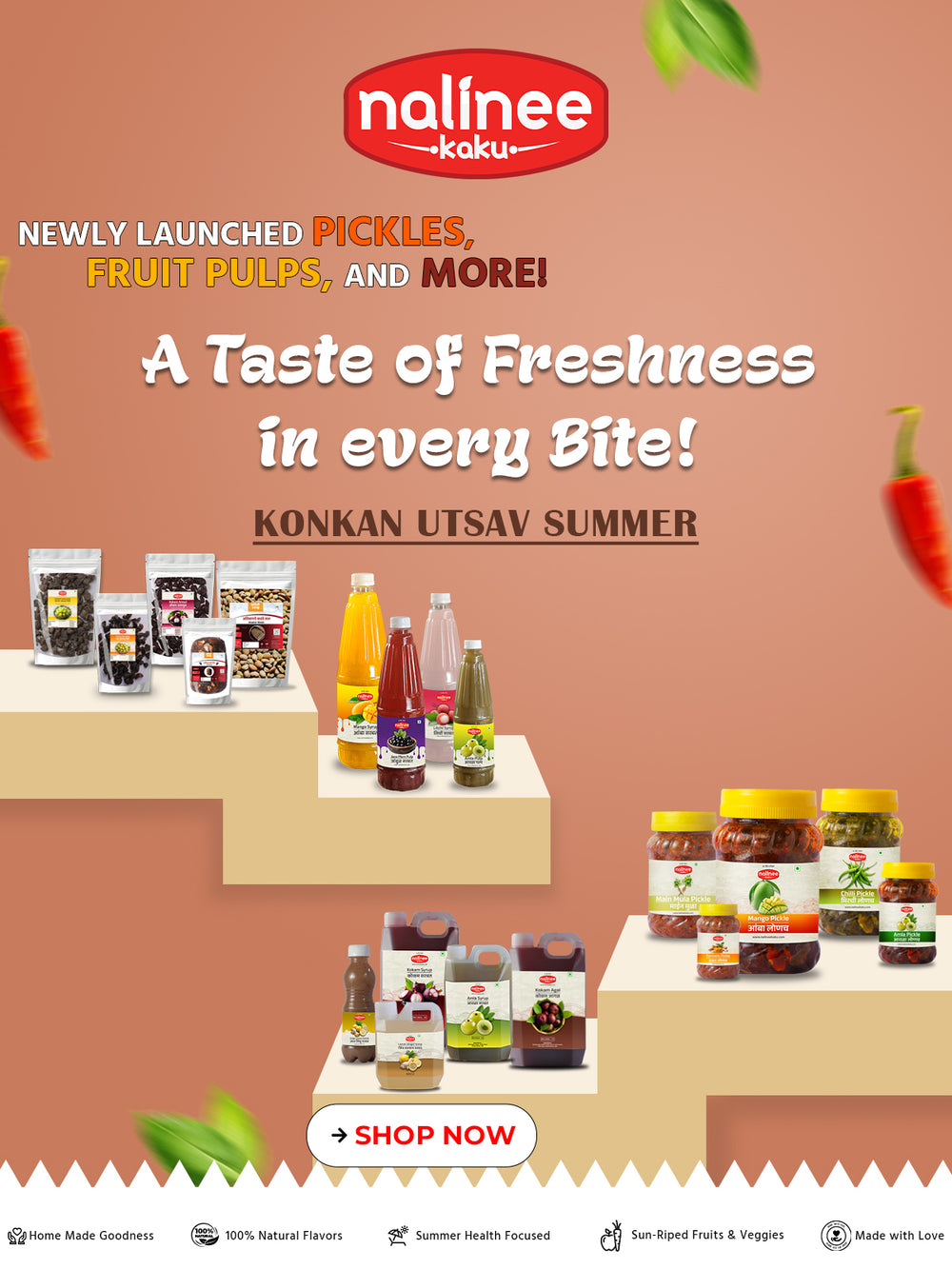 Nalinee Kaku is best store for good quality masala, wood press oil, dr